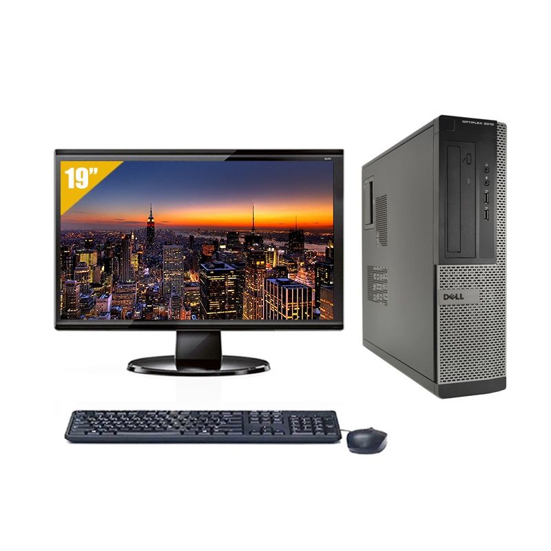 PC avec Écran Dell Optiplex 3010 Desktop i3 19" 8Go RAM 480Go SSD Windows 10 [Reconditionné ...